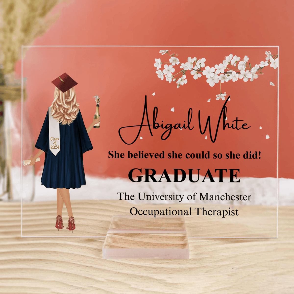 Graduation Gift 2025 - Personalized Custom Horizontal Acrylic Plaque ...